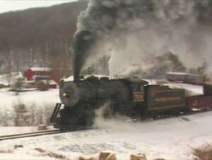 Western Maryland 734 in Winter – RailfanDepot